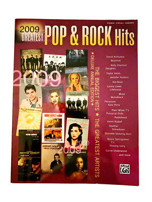 2009 GREATEST POP & ROCK HITS Songbook-Alfred Music-PB-#32868 | eBay