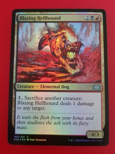 1x Blazing Hellhound | FOIL | Double Masters 2022 | MTG Magic Cards | eBay