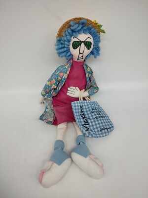 Maxine Doll Hallmark Cards Plush Don’t Worry Be Crabby w/Bunny Slippers ...