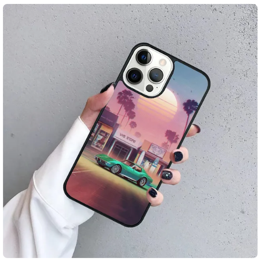 Synthwave 80's Retro Art Soft Coque Cover Case For Iphone 15 Pro Max 14 ...