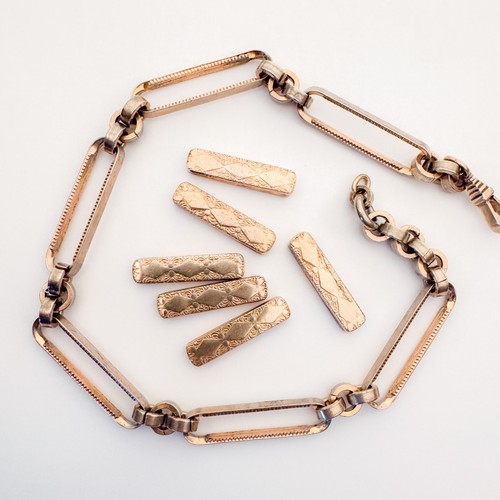 Lot of 69 Grams Gold Filled Pocket Watch Chain Band Lot Scrap Parts | eBay
