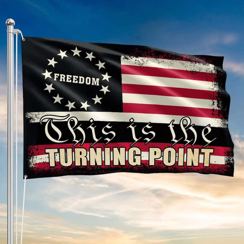 Charlie Kirk This Is The Turning Point Flag, Freedom USA House Wall ...