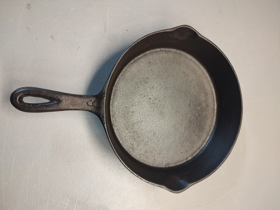 RESTORED BSR CAST IRON #8 STOVE SPIDER WITH HEAT RING SKILLET PRE RED ...