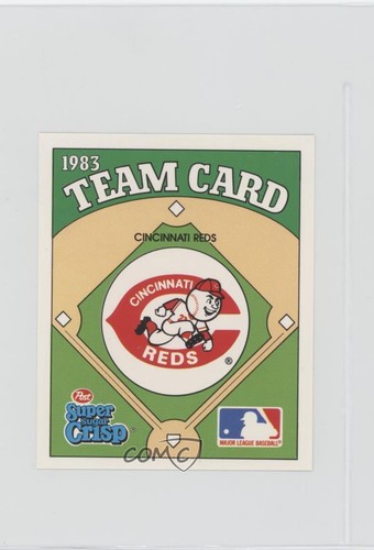 1983 Post Super Sugar Crisp Team Cards Cincinnati Reds | eBay