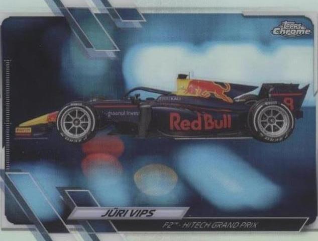 2021 Topps Chrome Formula 1 - F2 Cars Juri Vips #127 Refractor (RC) for ...