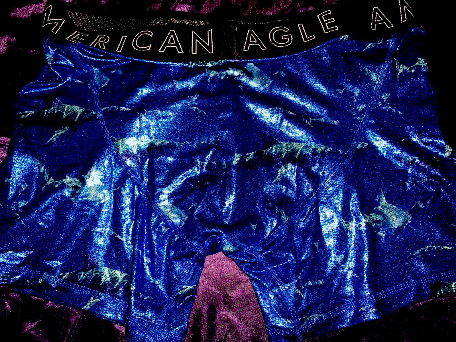 AE Shiny Underwear One Brilliant Blue / Shiny Metallic Sharks Mens ...