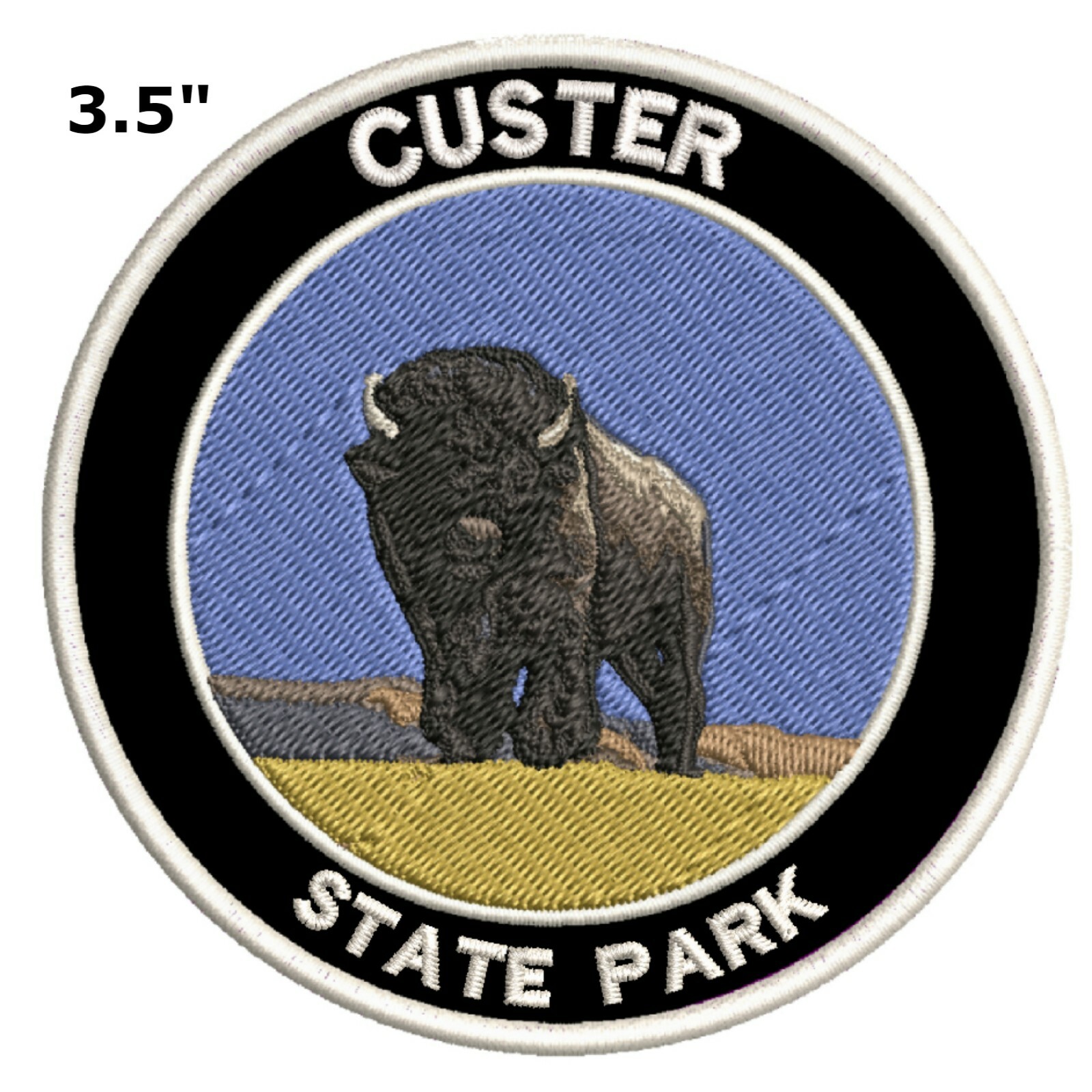 Custer State Park Patch Embroidered DIY Iron-On Applique Souvenir ...