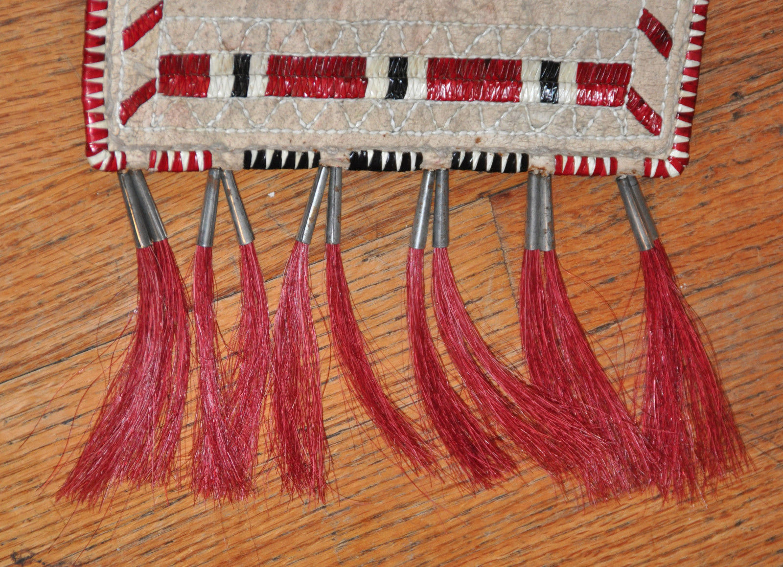 Eagle Porcupine Quilled Shawnee Traditional Style Shoulder Bag Brain ...