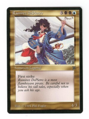 Magic the Gathering Legends Ramirez DePietro MTG Uncommon Black Blue NM ...