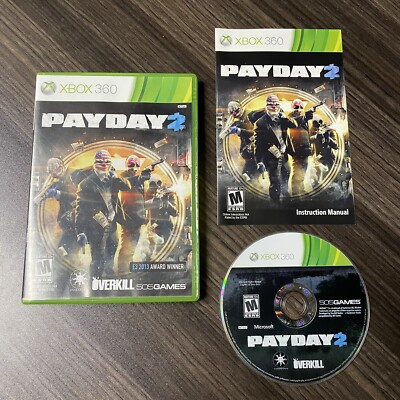 Payday 2 XBOX 360 Disc + Case + Manual 812872011592| eBay