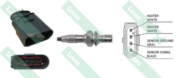 Lambda Sensor Oxygen Sensor Lucas LEB588 Replaces 06A 906 262BL,06A 906 ...