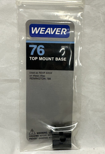 WEAVER 76 top mount base rear rifle scope Remington REM 788 bracket ...