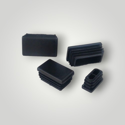 Rectangular End Caps Plastic Inserts Blanking Ribbed Rectangle Plugs ...