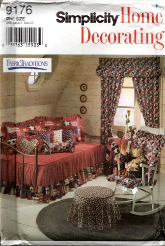 Simplicity Sewing Pattern 9176 Home Decorating Den Accessories Bed ...