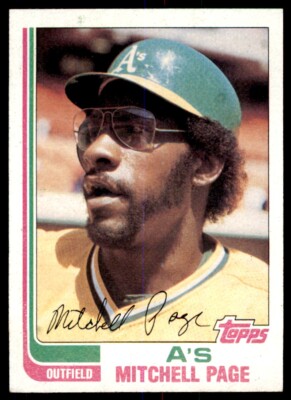 1982 Topps.Baseball Mitchell Page . Oakland Athletics #633 | eBay