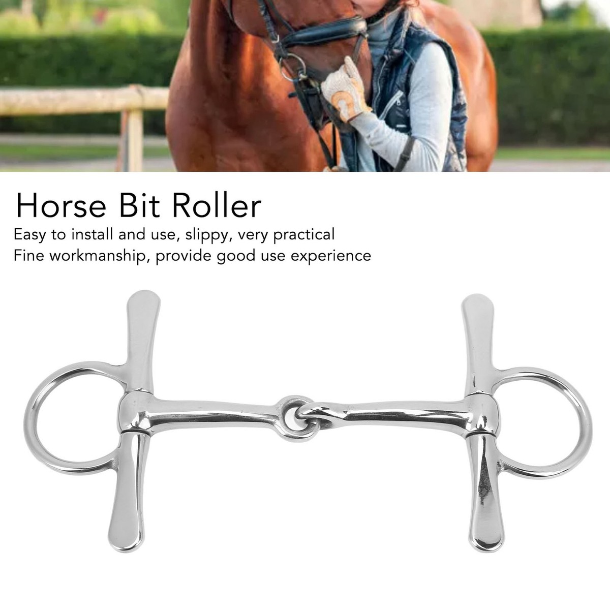 Stainless Steel Horse Snaffle Bit 125mm Full Cheek Stainless Steel ...