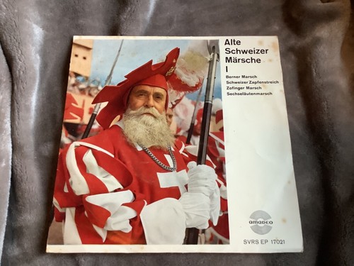 Alte SCHWEIZER MARSCHE I Blasorchester Uristier Switzerland 7” 45rpm Amadeo | eBay