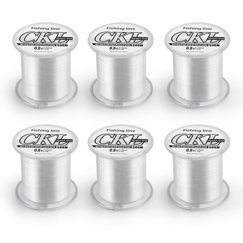 Fishing Line Nylon String Cord Clear Fluorocarbon Strong Monofilament ...
