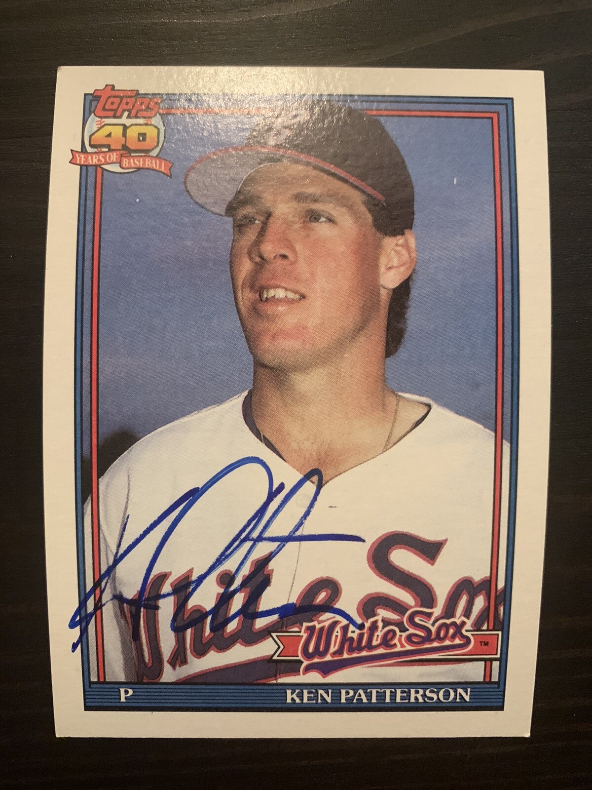 1991 Topps #326 Ken Patterson Chicago White Sox Signed Card Autographed ...