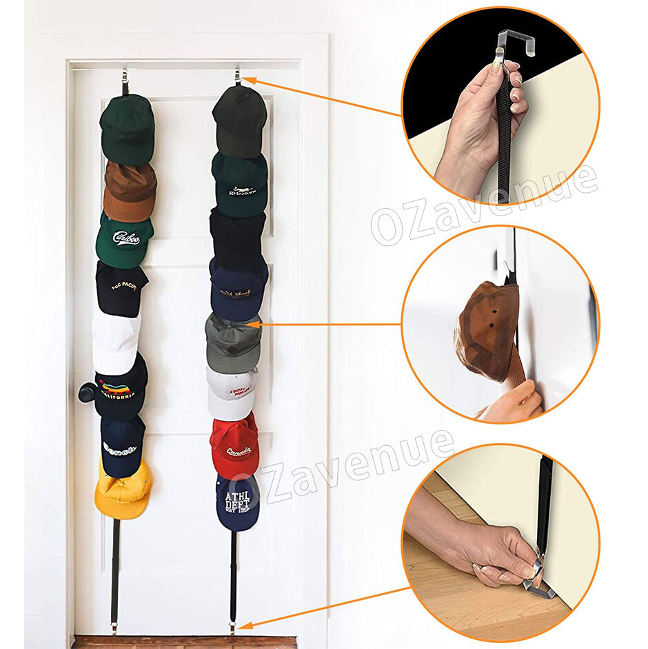 Baseball Cap Rack Hat Holder Rack Home Organizer Storage Door Closet ...