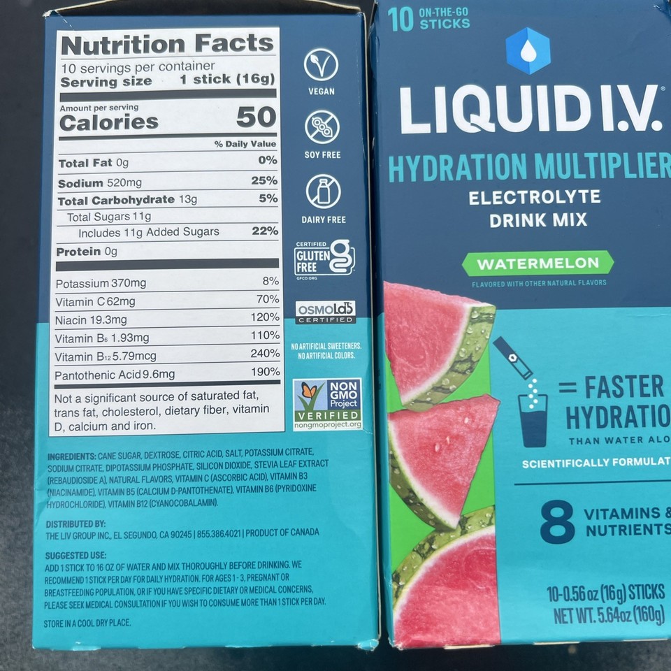 2-pack LIQUID IV Hydration Drink Mix 20 Pk Mix Flavors | eBay