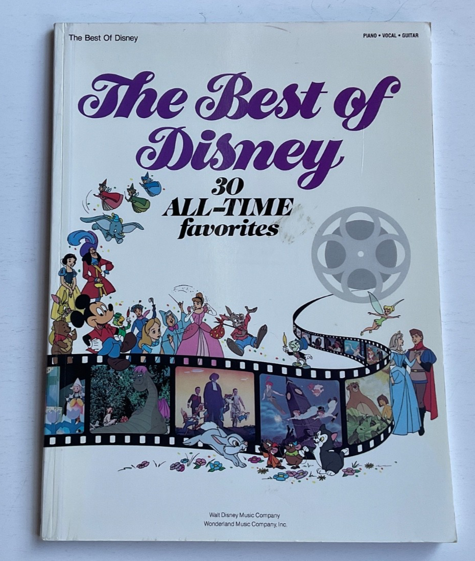 The Best of Disney 30 All-Time Favorites Walt Disney Music Piano Vocal ...