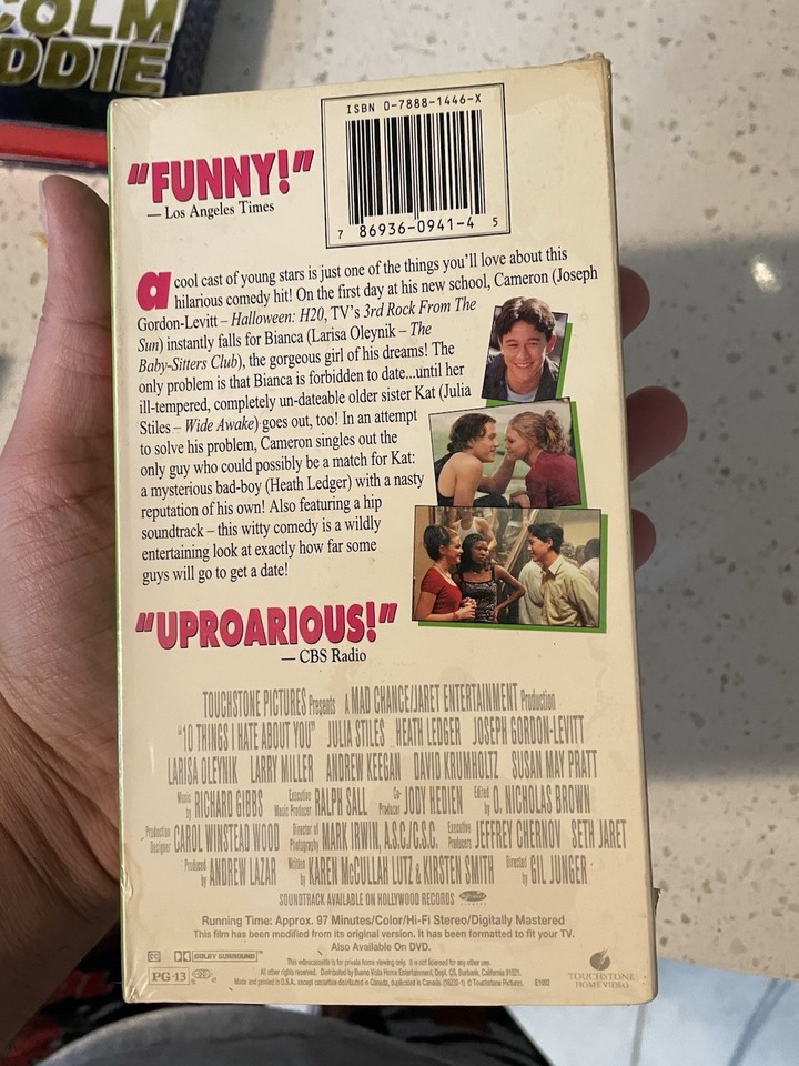 10 Things I Hate About You (VHS, 1999) New Sealed With Damage ...