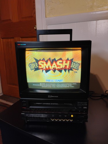 🔥Vintage 1980's CRT Emerson TV/VHS Combo Model VCT120 10 Inch Screen ...