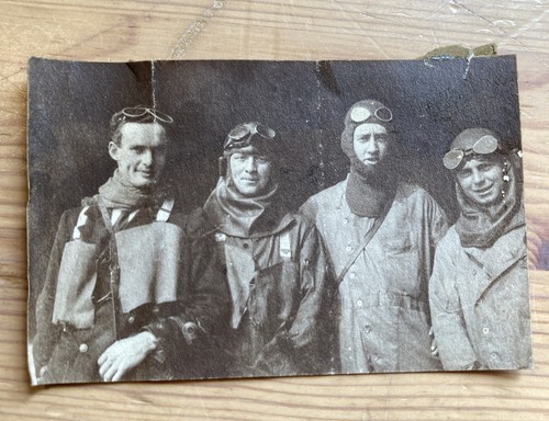 WWI era Photo RFC / RAF Pilots in Flight Gear 9x6cm | eBay UK