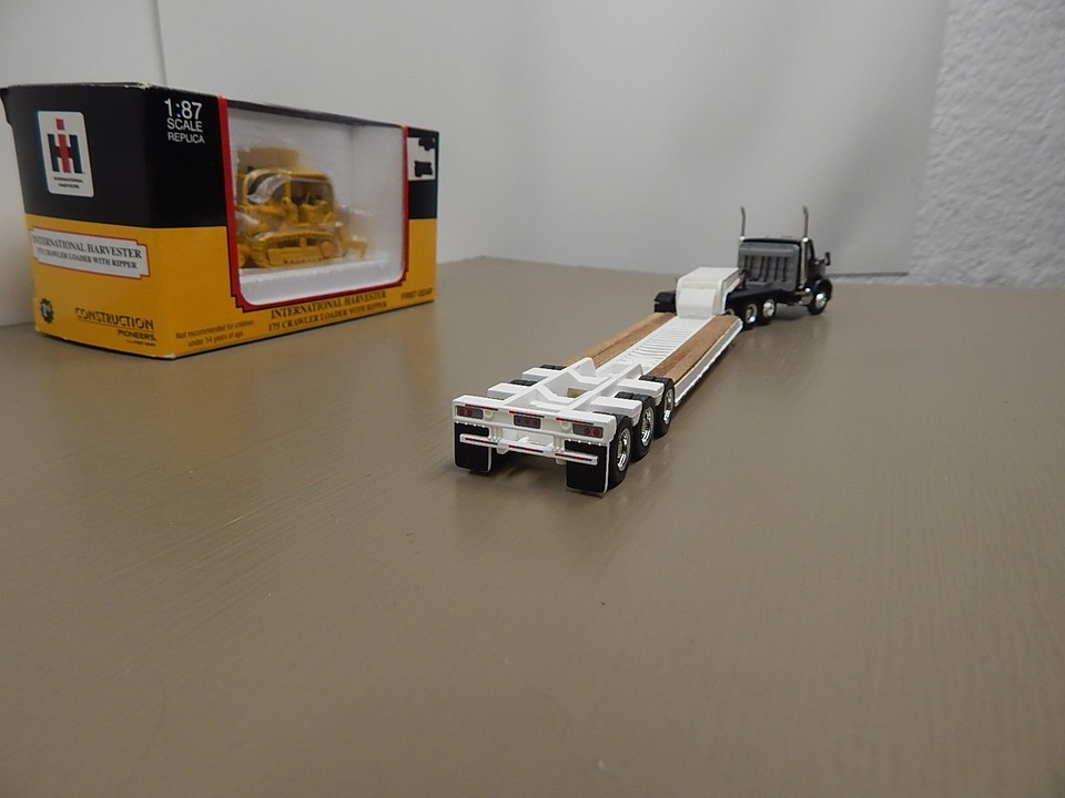 HO 1/87 Scale Herpa Promotex Truck Trailer & IH Crawler Loader | eBay