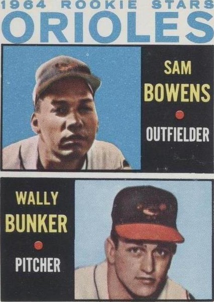1964 Topps - 1964 Rookie Stars #201 Sam Bowens, Wally Bunker (RC ...