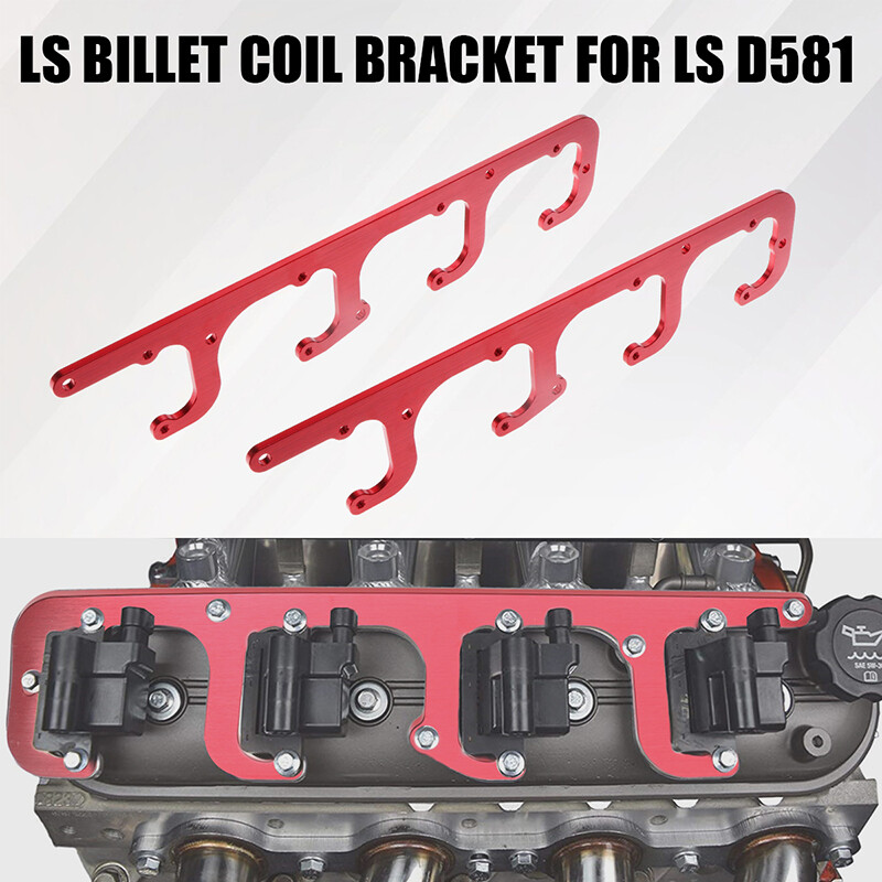 Ls3 Parts LS Square Coil Brackets For D581 Coils - Black Aluminum Valve ...