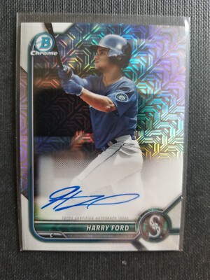 2022 Bowman Mega Mojo HARRY FORD AUTO - On Card Seattle MARINERS | eBay