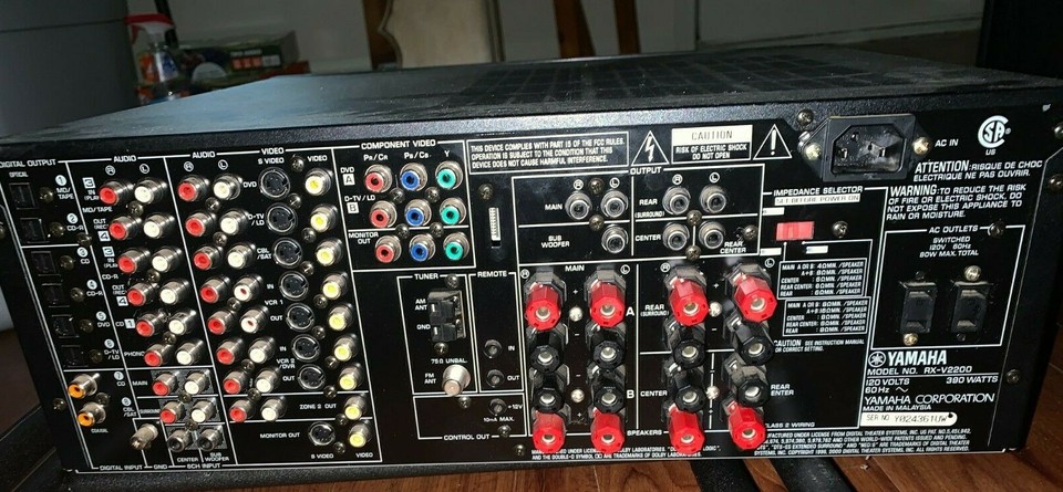 Yamaha AV Receiver, Black, RX-V2200, Dolby Digital, Good Condition | eBay