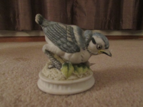 Vintage Lefton China Hand Painted Blue Jay KW1637 Bird Figurine | eBay
