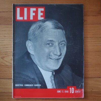 Life Magazine WWII Germany Commander Knudsen US National Guard June 17 ...