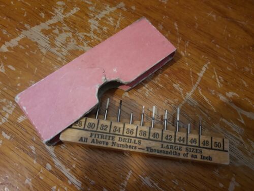 Vintage Fitrite Fit-Rite Tool Micrometer Pivot Drill Set Watch Repair ...