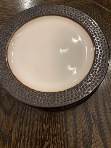 (2) Threshold Stoneware BARNET BRONZE 8.5” Salad Plate(s) Modern Rustic ...