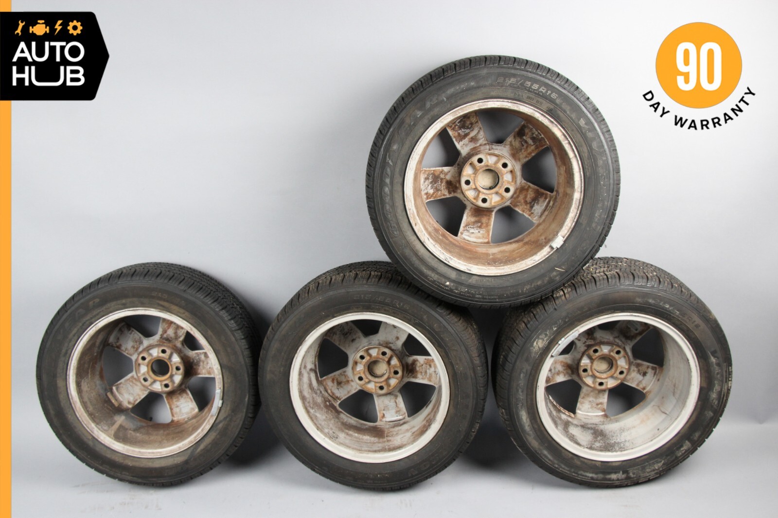 02-06 Audi A4 B6 7 x 16 16" Wheel Rim Rims Set of 4 Silver 8E0601025B ...