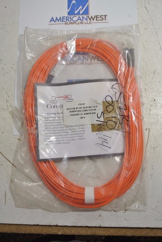 Corning Compulink Anixter 173131 62.5/125 ST-ST Duplex 12 meter Fiber ...