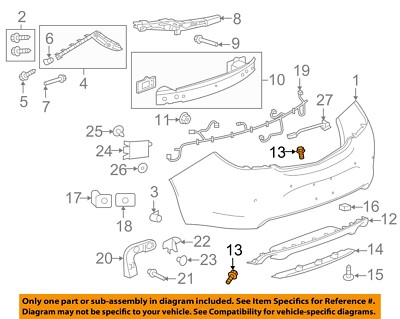 GM OEM 97-20 Astra Bumper Components-Air Deflector Retainer 90087290 | eBay