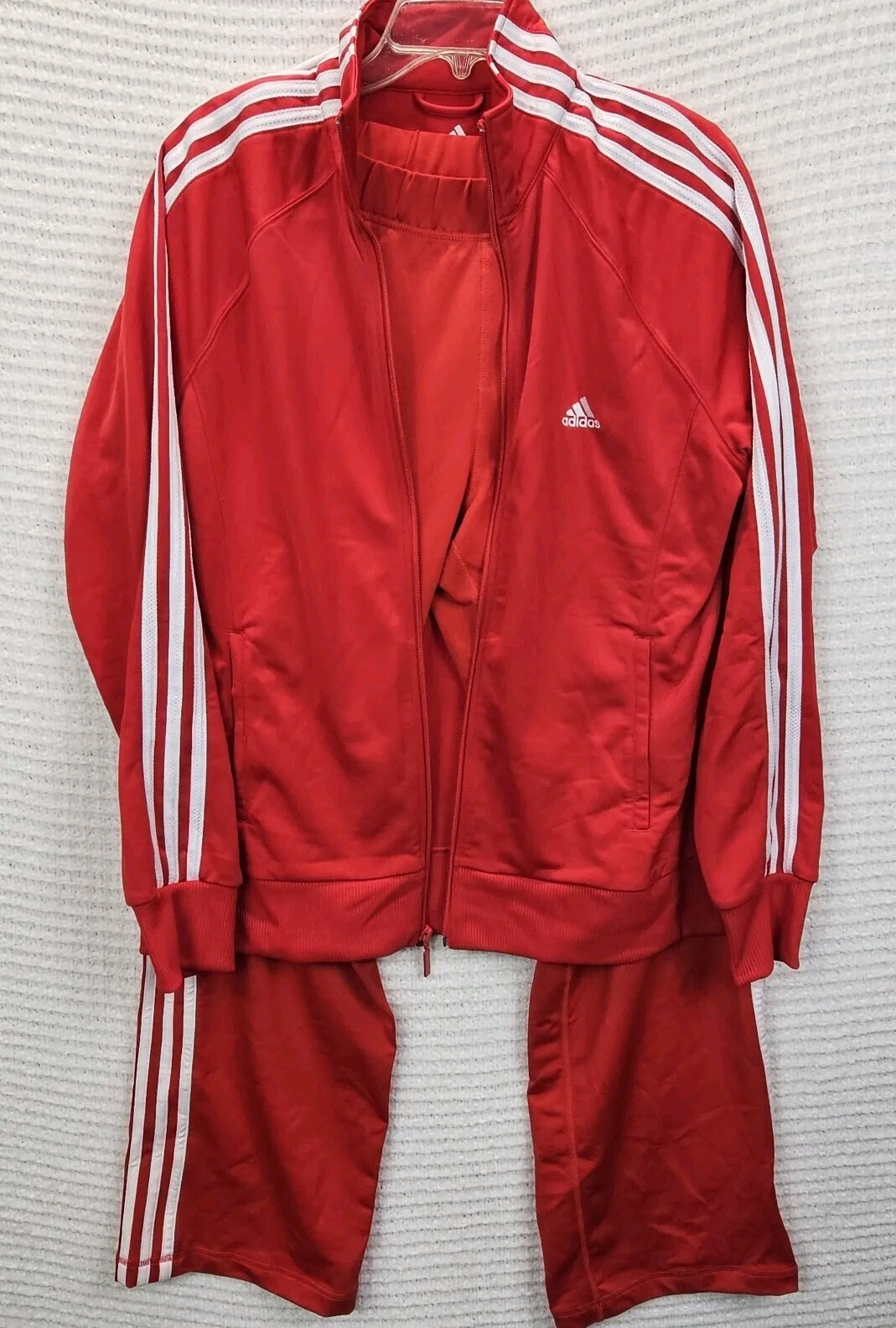 Adidas Men's Classics Tracksuit Red White Jacket XL P… - Gem