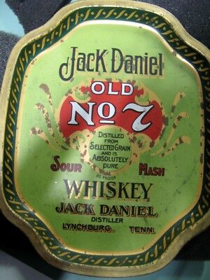 VINTAGE JACK DANIELS METAL DRINK TIP TRAY MADE IN UK EXCELLENT ...