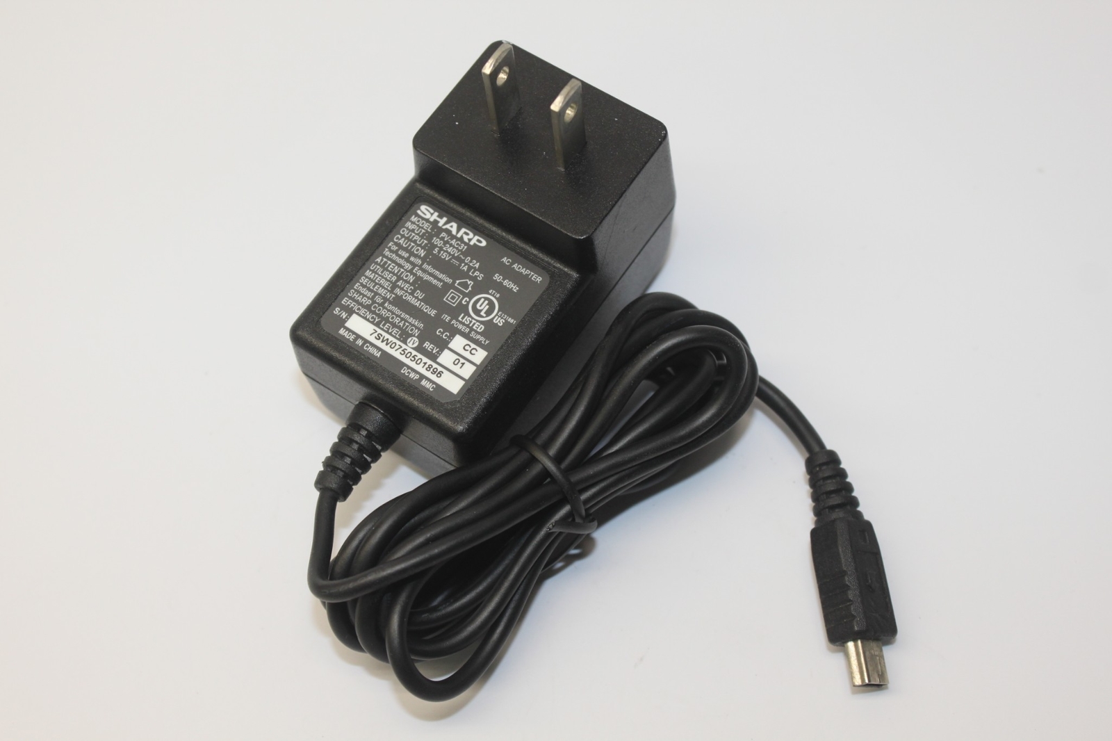 Genuine Sharp PV-AC31 AC Adapter Power Supply Output 5.15V 1A | eBay