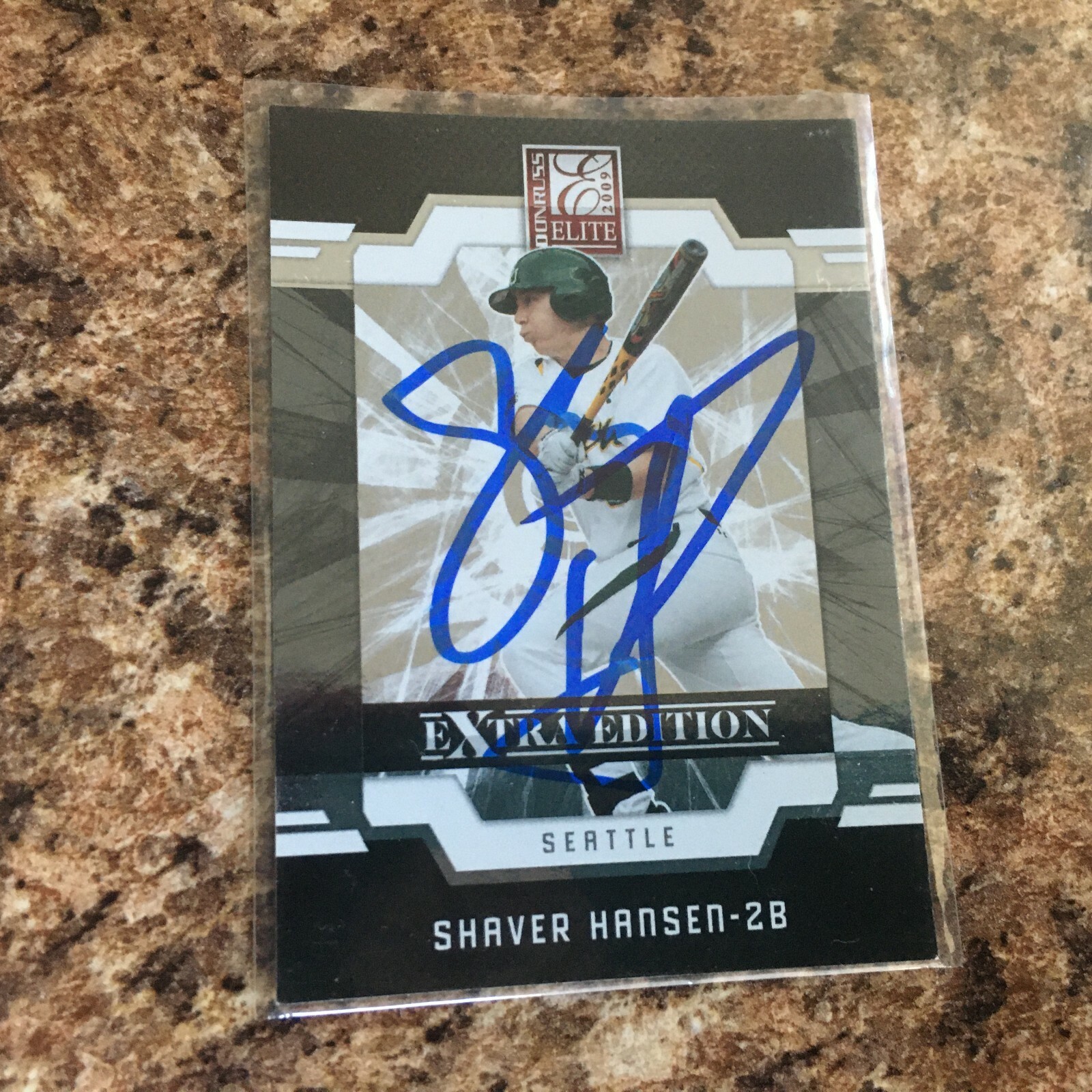 Shaver Hansen Signed 2009 Panini Elite Extra Edition Auto Seattle ...