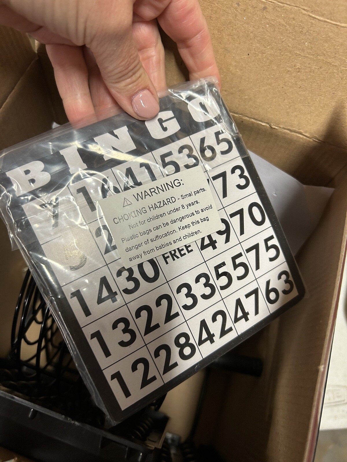 Bingo Metal Cage Set, Old Time Collection Brand, Cards, Balls Markers ...