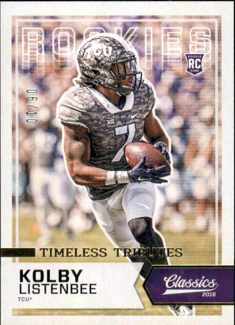 2016 Panini Classics - Rookies Kolby Listenbee #227 Timeless Tributes ...