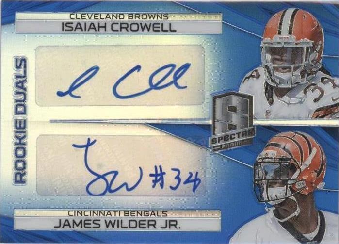 2014 Panini Spectra - Rookie Dual Autographs Isaiah Crowell, James ...