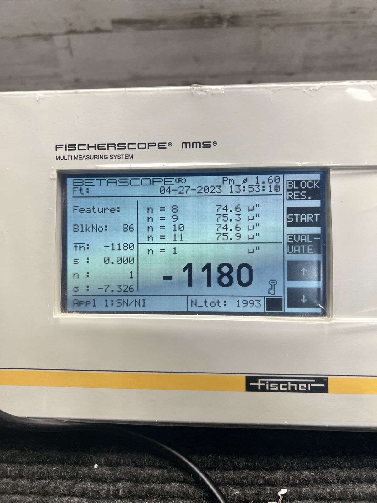 Used Fischer Fischerscope Mms Multi Measuring System Betascope Coating ...