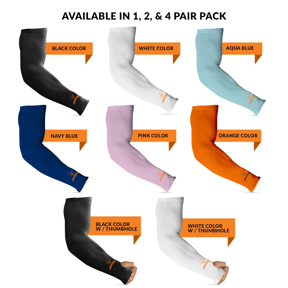 Basketball Arm Sleeves BLACK for Men Women Compression Sleeve Multi ...